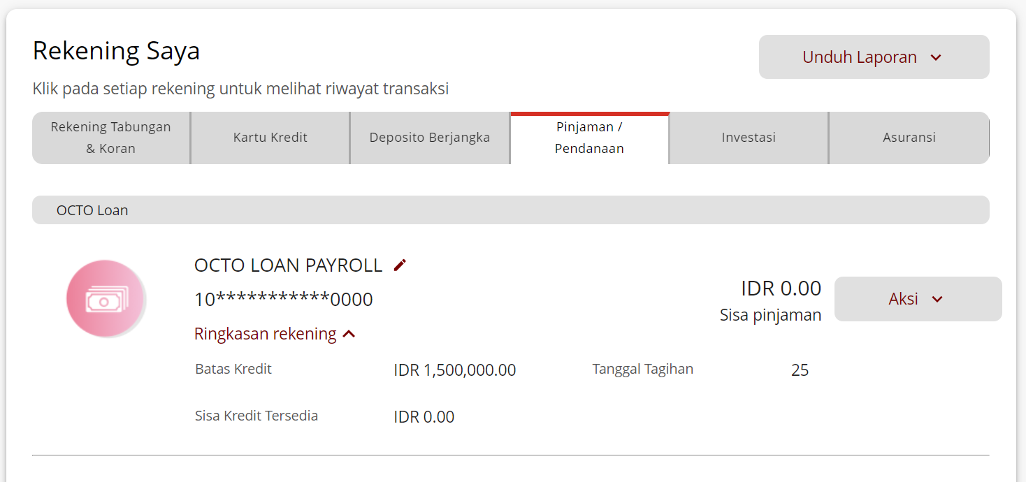 OCTO Loan - Dana talangan sebelum tanggal gajian!