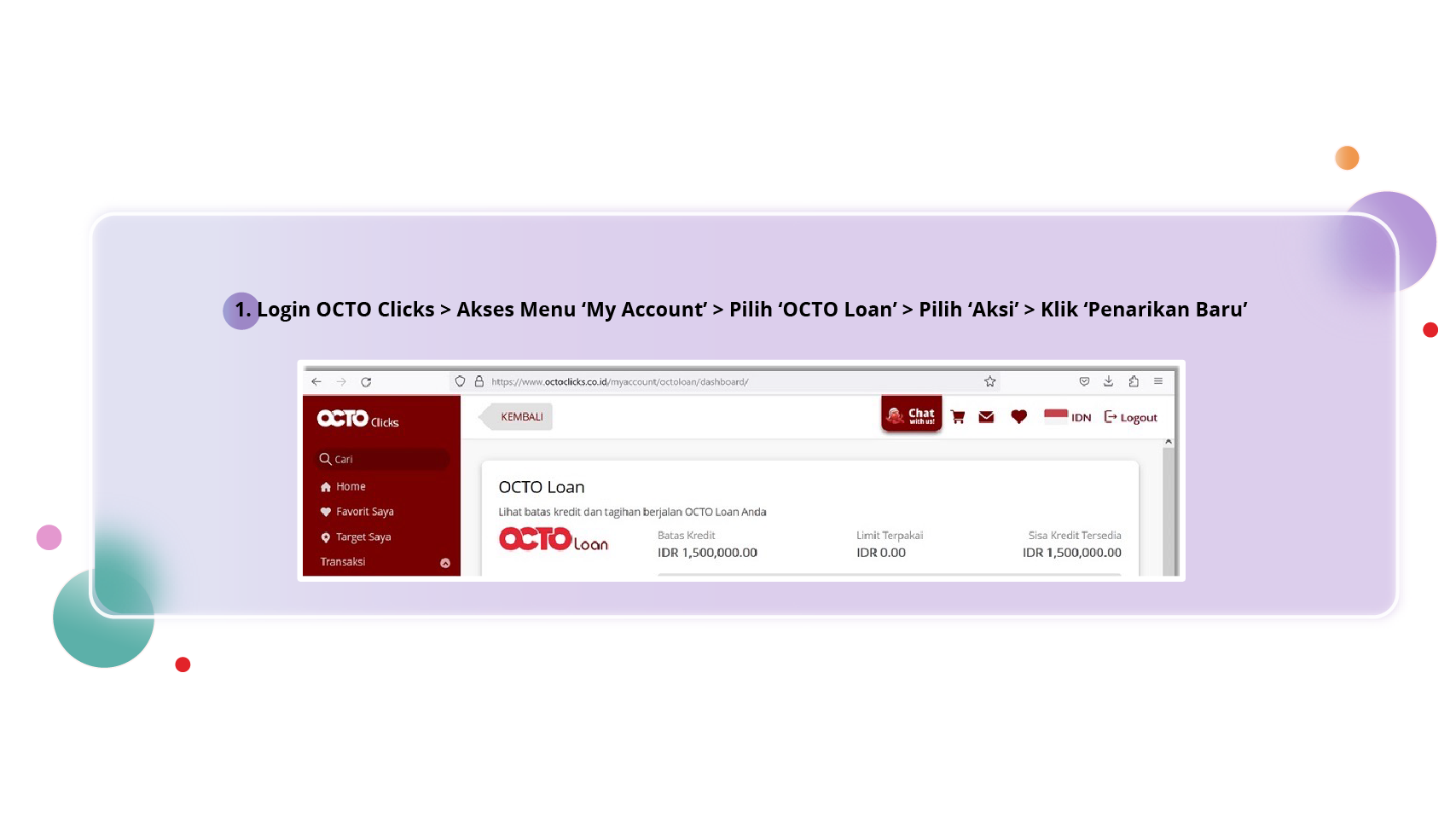 OCTO Loan - Dana talangan sebelum tanggal gajian!