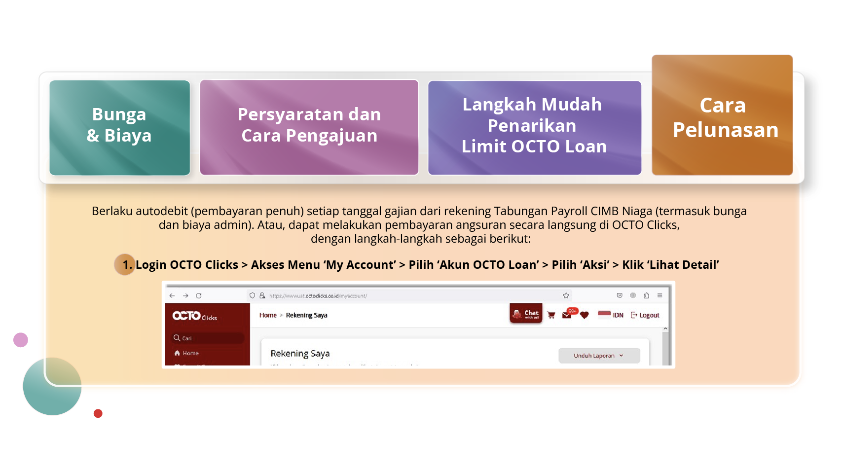 OCTO Loan - Dana talangan sebelum tanggal gajian!