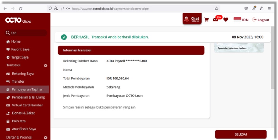 OCTO Loan - Dana talangan sebelum tanggal gajian!