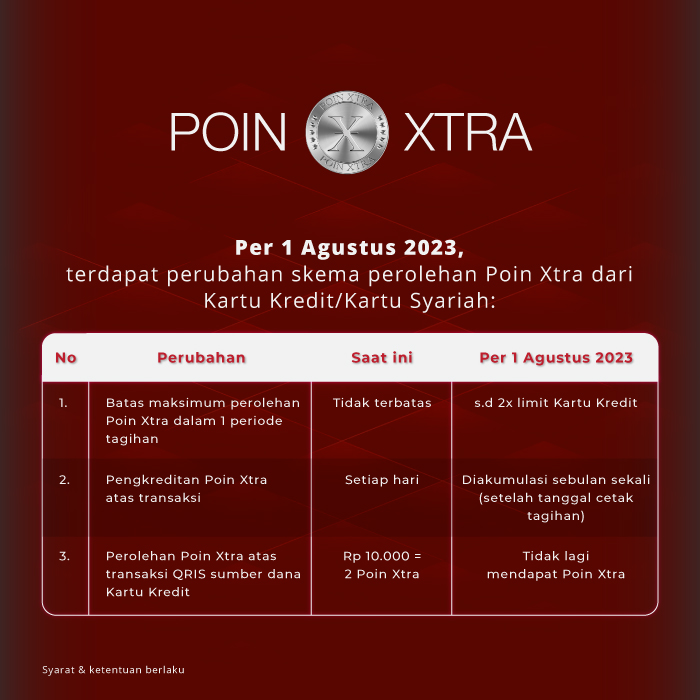 Keuntungan Hidup Xtra dengan Poin Xtra Bank CIMB Niaga