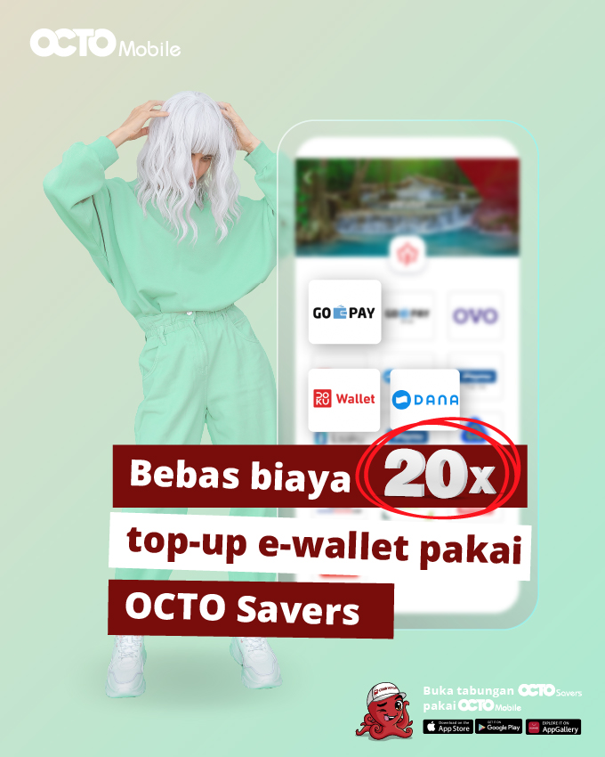 OCTO Savers - Tabungan yang kasih 60x bebas biaya setiap bulannya!
